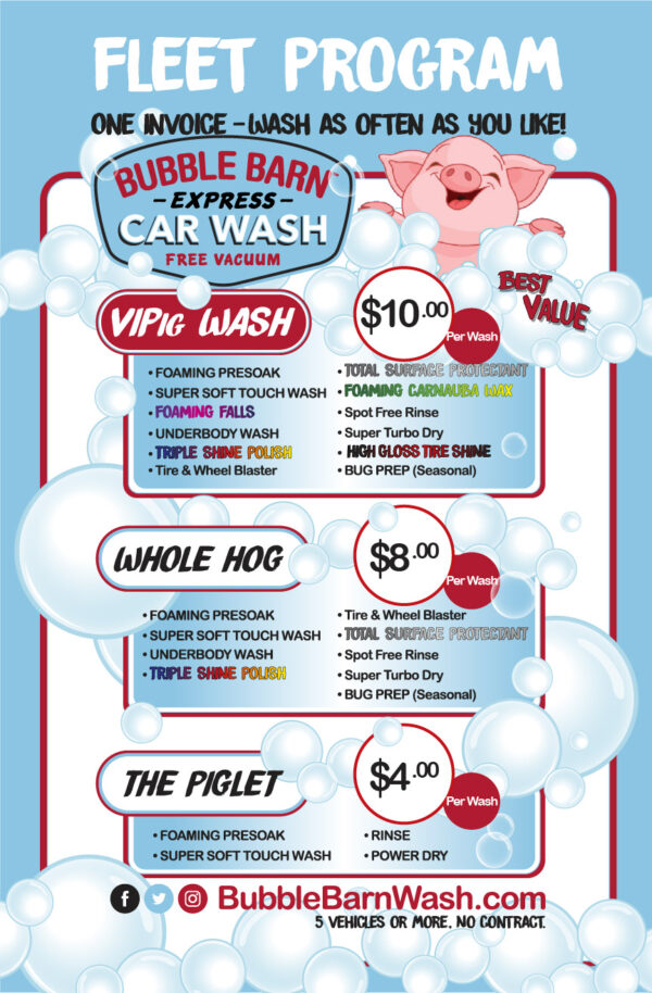 Fleet | Bubble Barn Car Wash